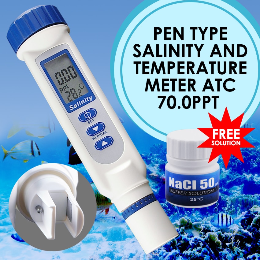 Handheld Pen Type Salt Water Tester Salinity & Tem... – Vicedeal