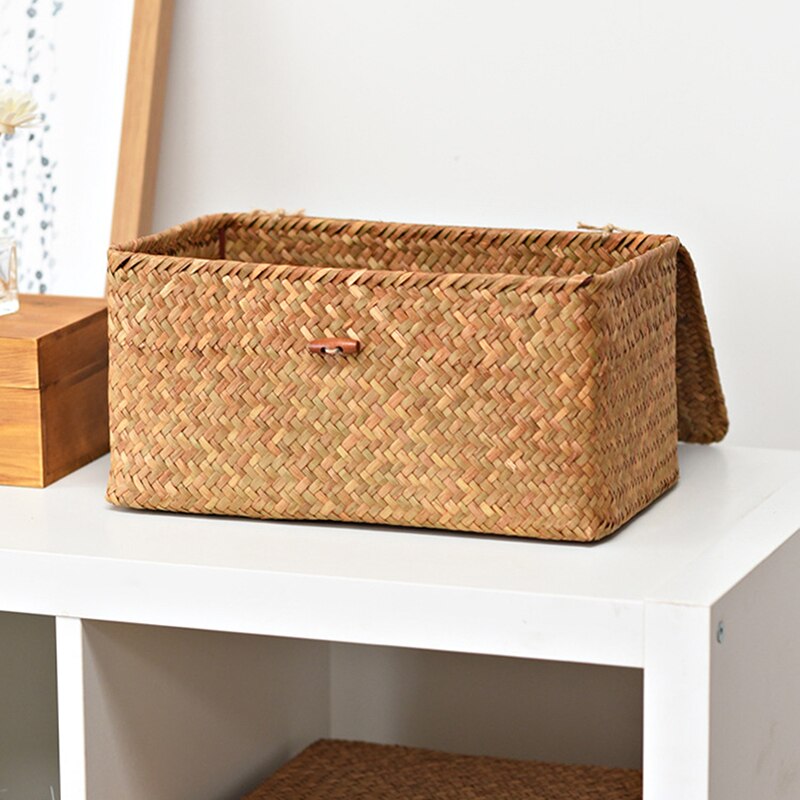 Natural Seagrass Storage Baskets Hand-woven Storag... – Grandado