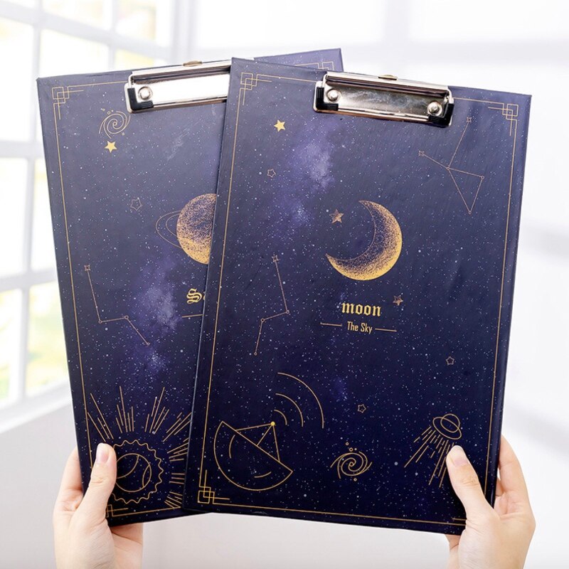 Cute Moon A4 Files Board File Splint Document Fold... – Vicedeal