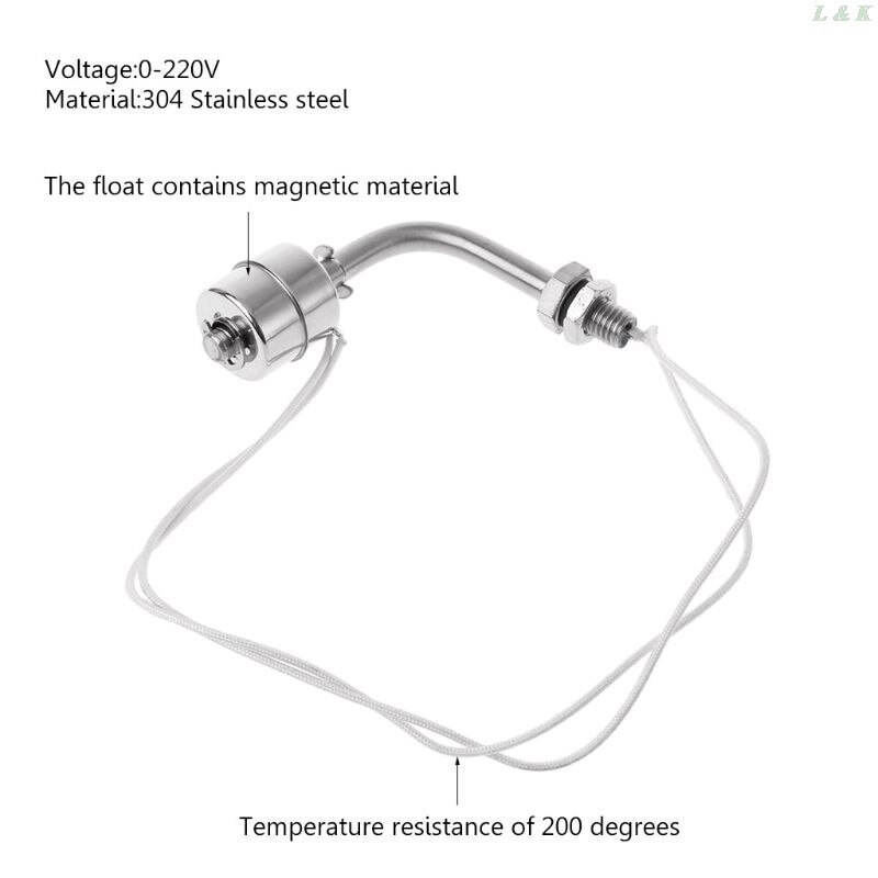 Internal Float Switch High Temperature 200C L Type... – Vicedeal