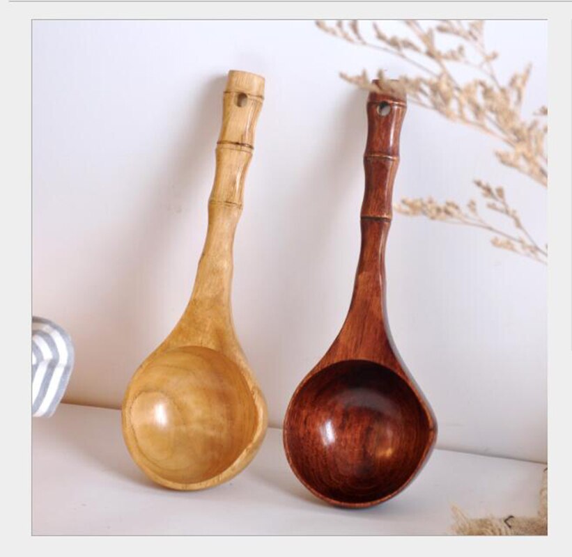 Creatieve Houten Voedsel Lepel, Soild Hout Pap Lep... – Grandado