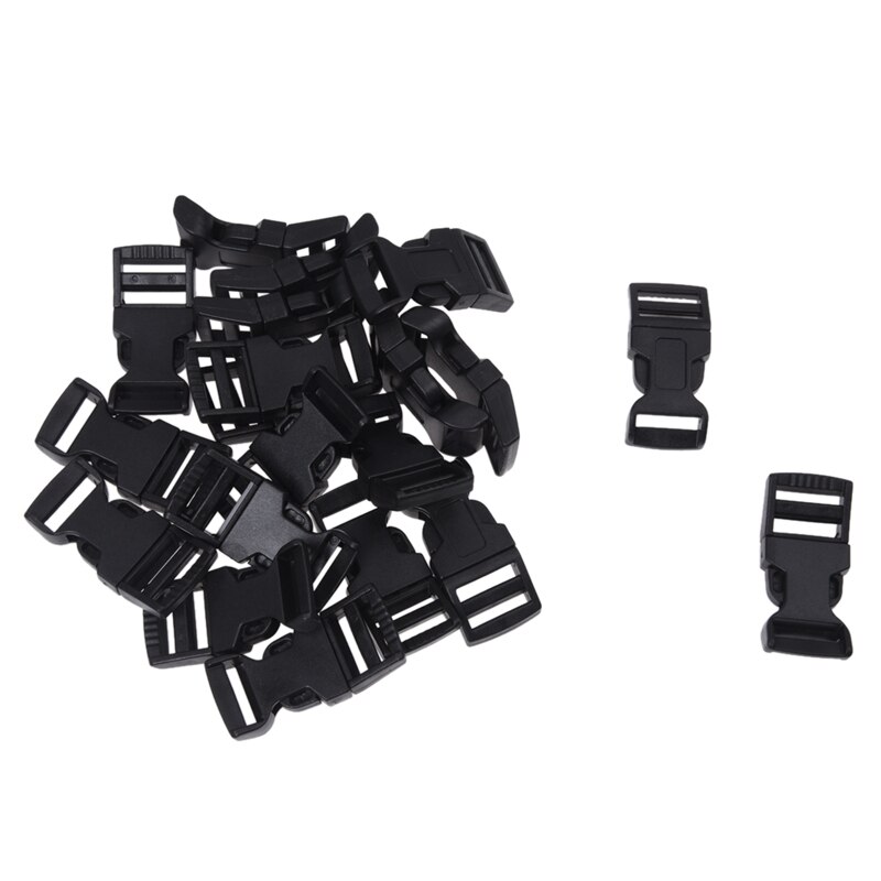 20 pcs Curved Side Release Plastic Buckles for 15 ... – Grandado
