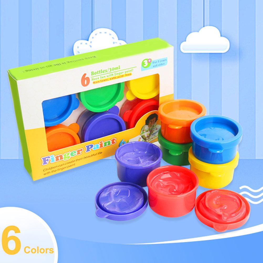 25ml Children Finger Painting Paints Vibrant Color... – Grandado