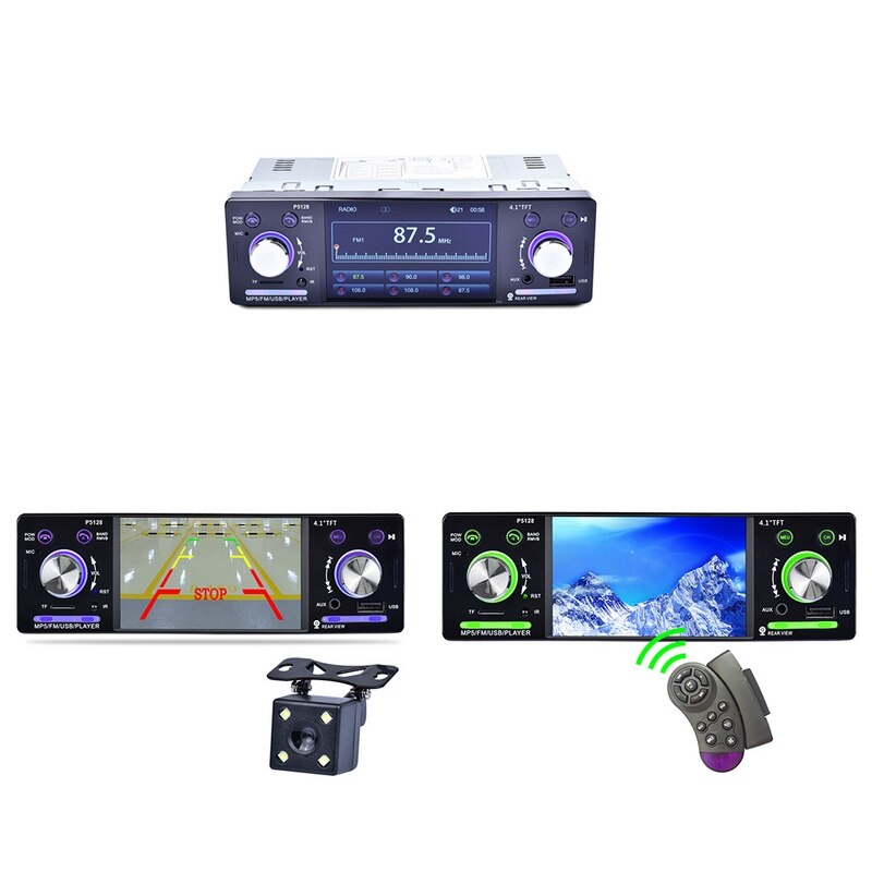 4.1 " bilstereo bil mp5 spiller rattkontroll bilr... – Grandado