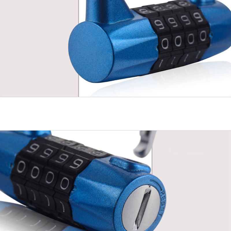 Solid 4-Digit Combination Security Padlock Resetta... – Grandado