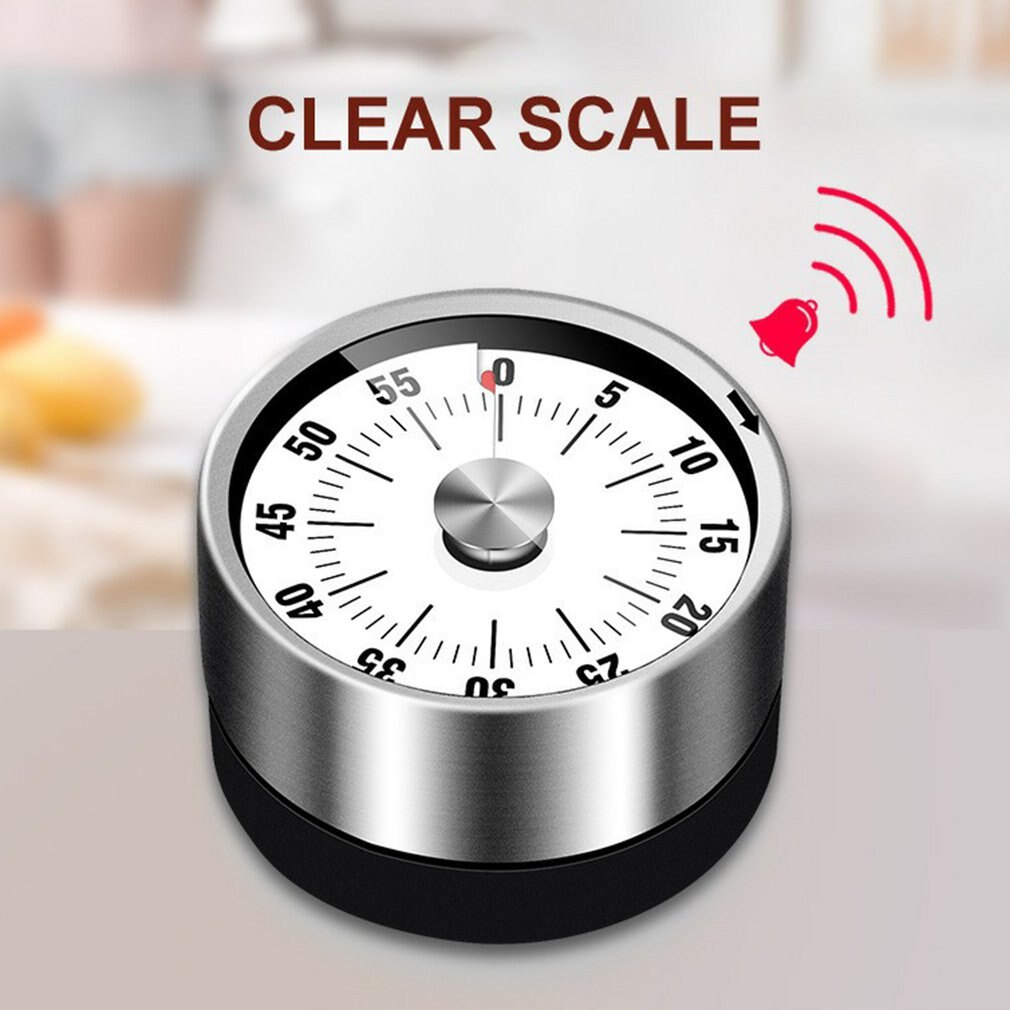 Stainless Steel Visual Timer Mechanical Kitchen Ti... – Vicedeal