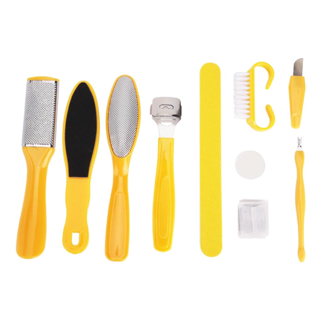 PEDICURE SET 10pc Foot File Kit Scraper Nails Feet... – Grandado