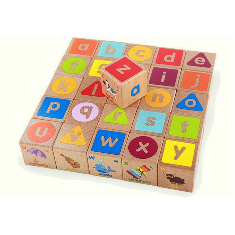4*4*4 Large Block 26pcs Alphabet ABC Kid Early Lea... – Grandado