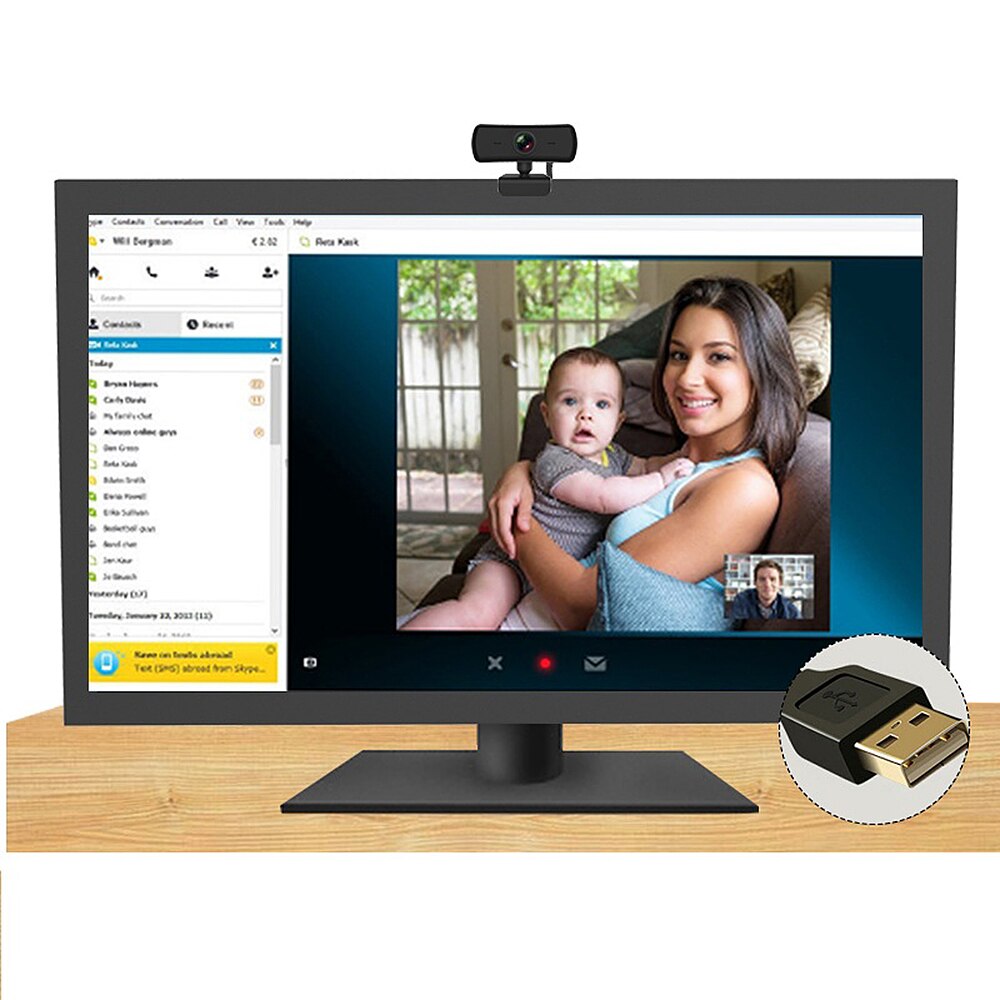 1440P Wide HD Webcam USB2.0 Autofocus HD Video Com... – Grandado