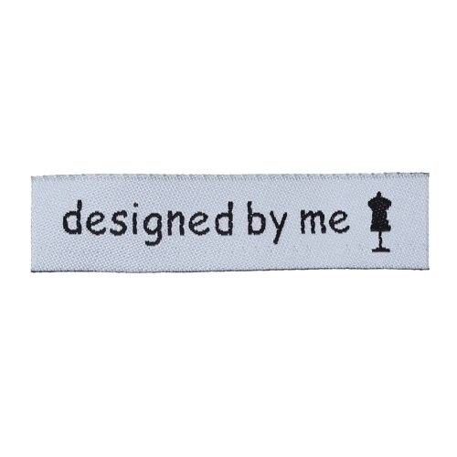 50 PCs Terylene Woven Printed Labels Rectangle Gra... – Grandado