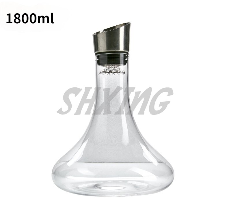 1800ml handgjorda blyfria kristallglas stora rödvi... – Grandado