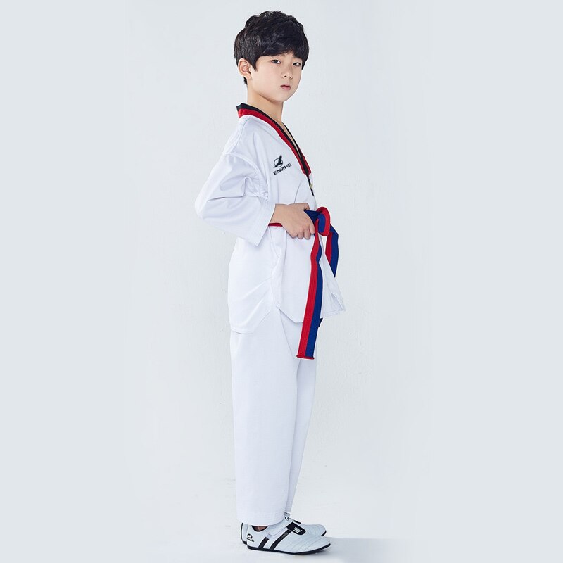 White Cotton Taekwondo Uniforms Karate Judo Taekwo... – Vicedeal