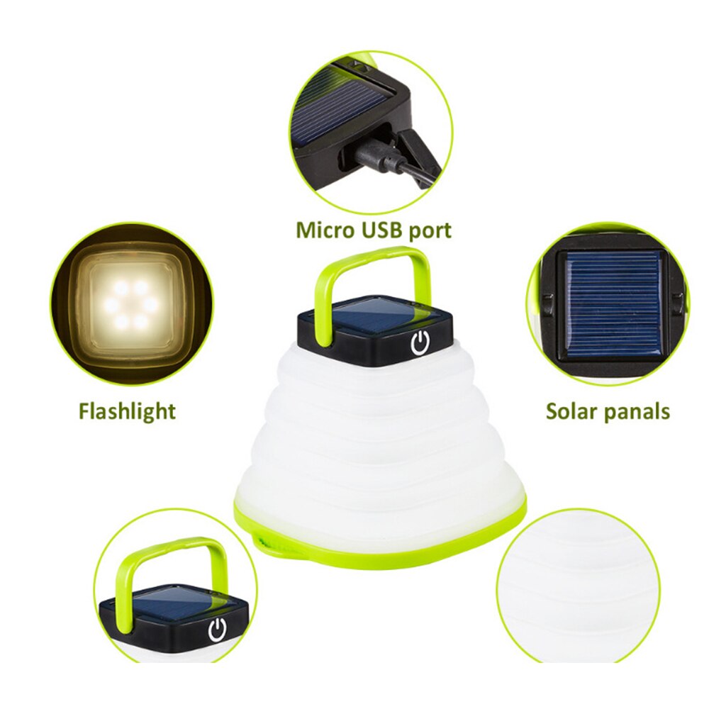 Foldable Portable Solar Powered Camping Light Tent... – Grandado
