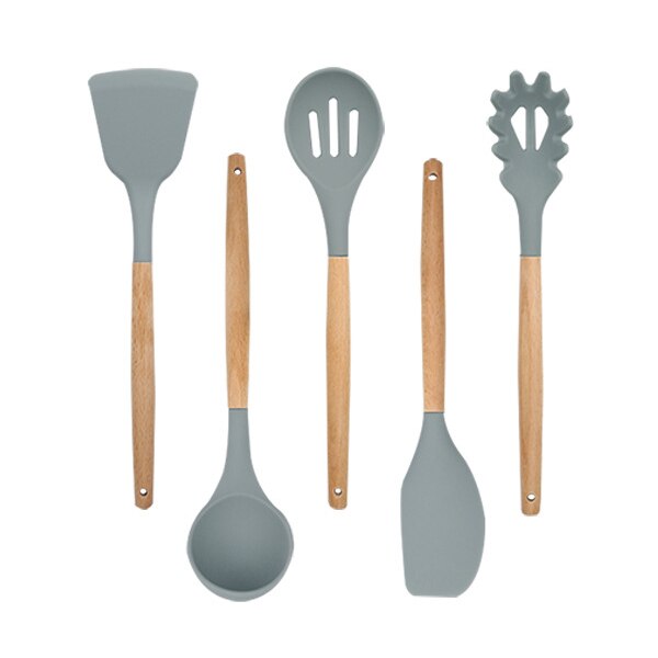 Beech wood utensil serving spaghetti slotted spatu... – Vicedeal