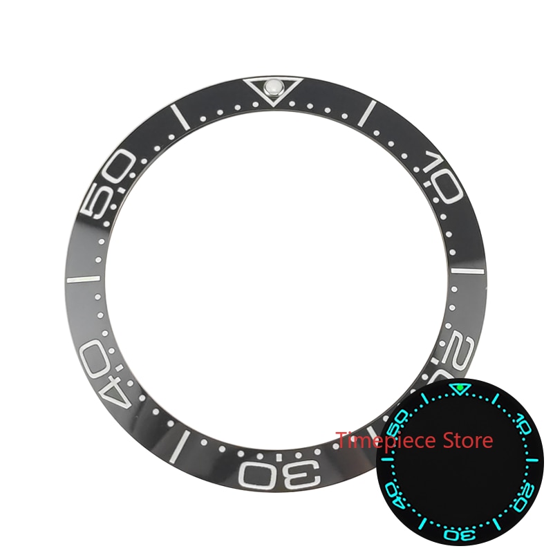 HQ 38mm Black/Blue Ceramic Bezel Insert Ring Watch... – Grandado