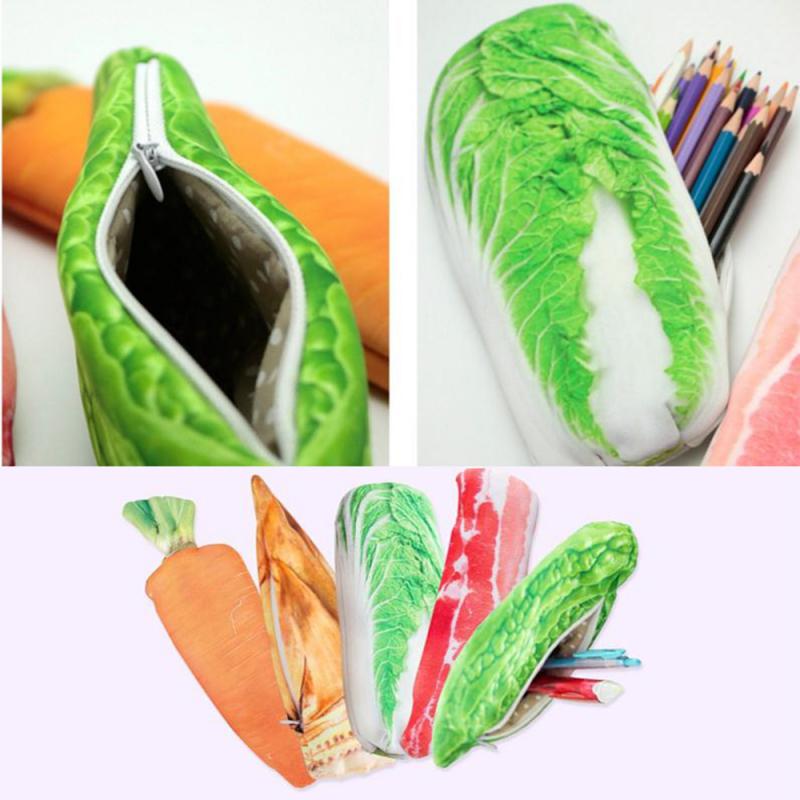 1Pc Funny Pencil Case Multicolor Simulations Veget... – Grandado