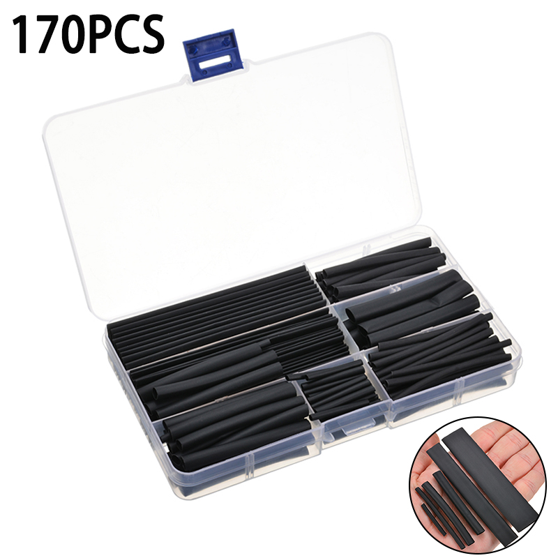 170pcs Zwarte Krimpkous Elektrische Wrap Draad Kab... – Vicedeal