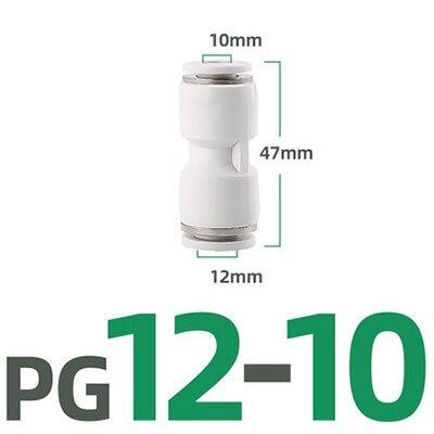 PU PG pneumatic connector white air hose straight ... – Vicedeal