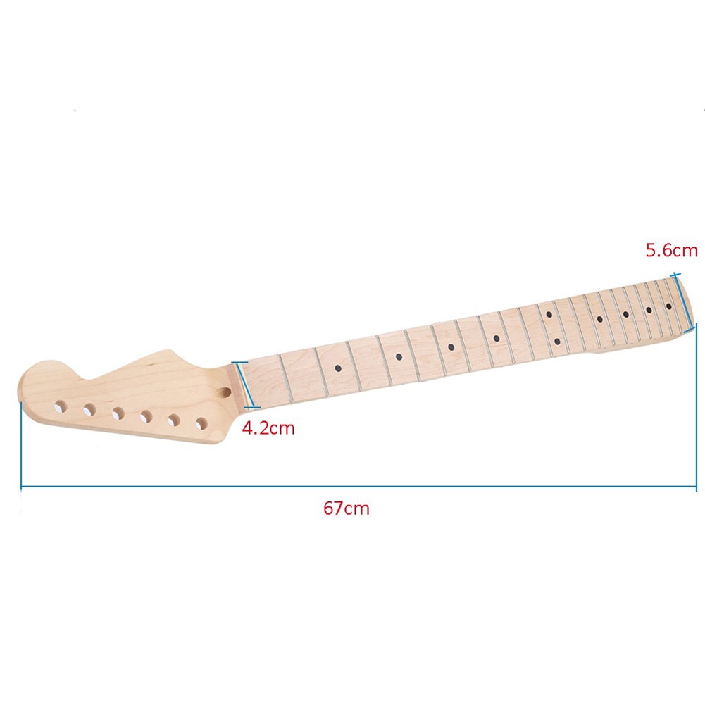 22 Fret Tiger Flame Maple Guitar Neck Replacement ... – Grandado