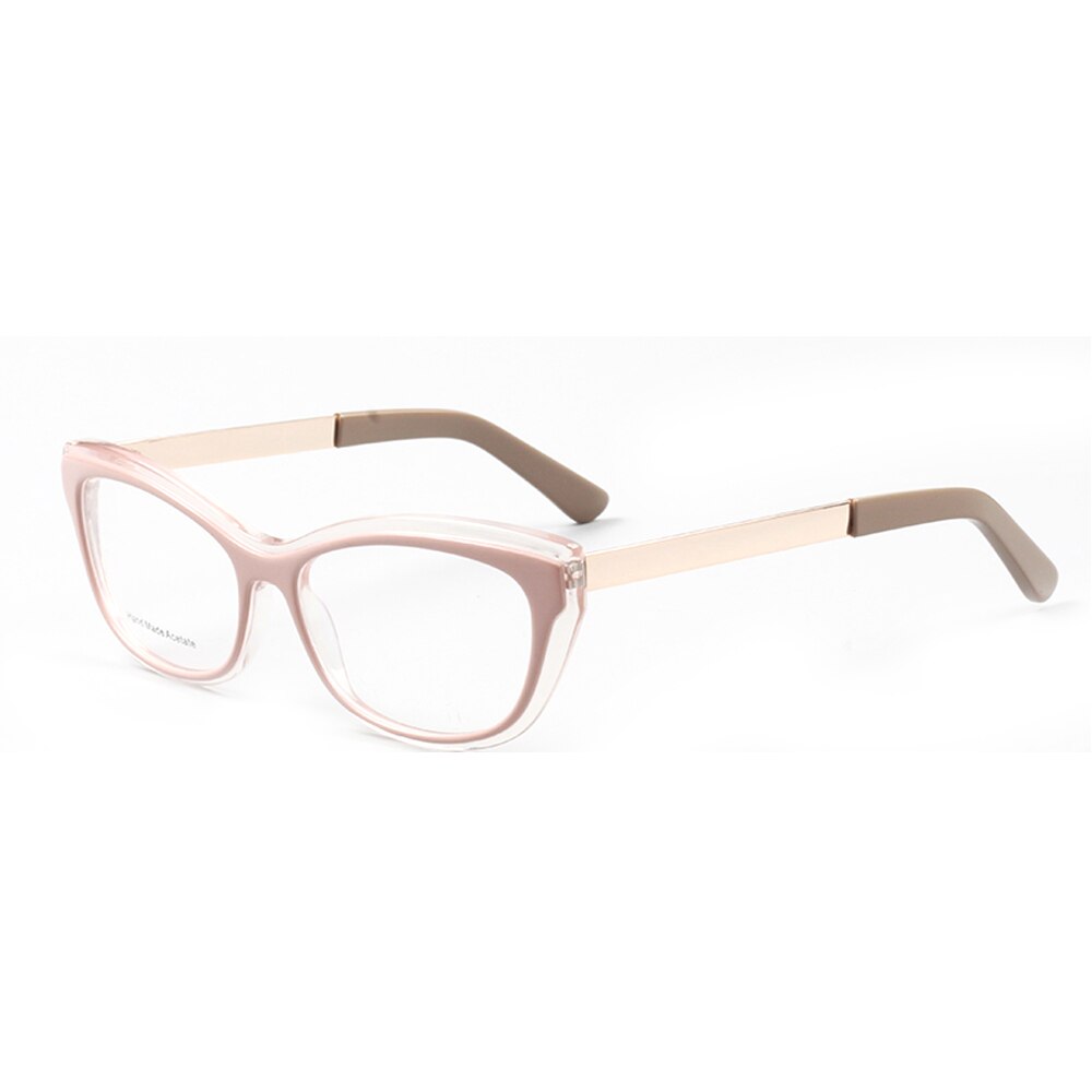 Women cateye Eyeglass Frames for women round aceta... – Grandado