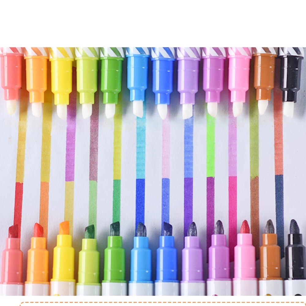 12pcs Magic Color Highlighters School Office Suppl... – Grandado
