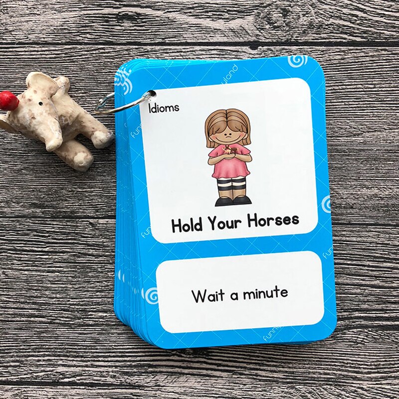 16Pcs/Set Idioms Flashcards Memory Game 32 Sentenc... – Grandado
