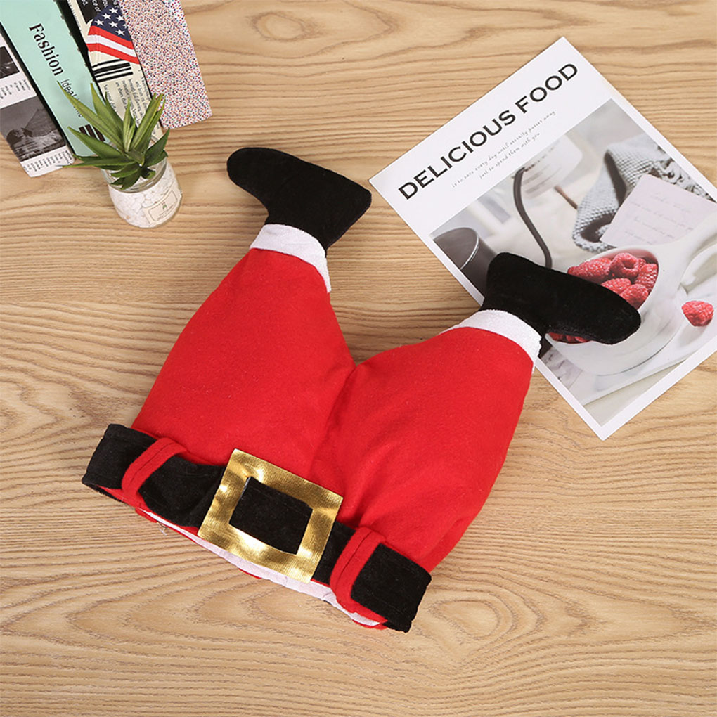 Christmas Funny Cap Red Santa Claus Legs Pants Hat... – Grandado