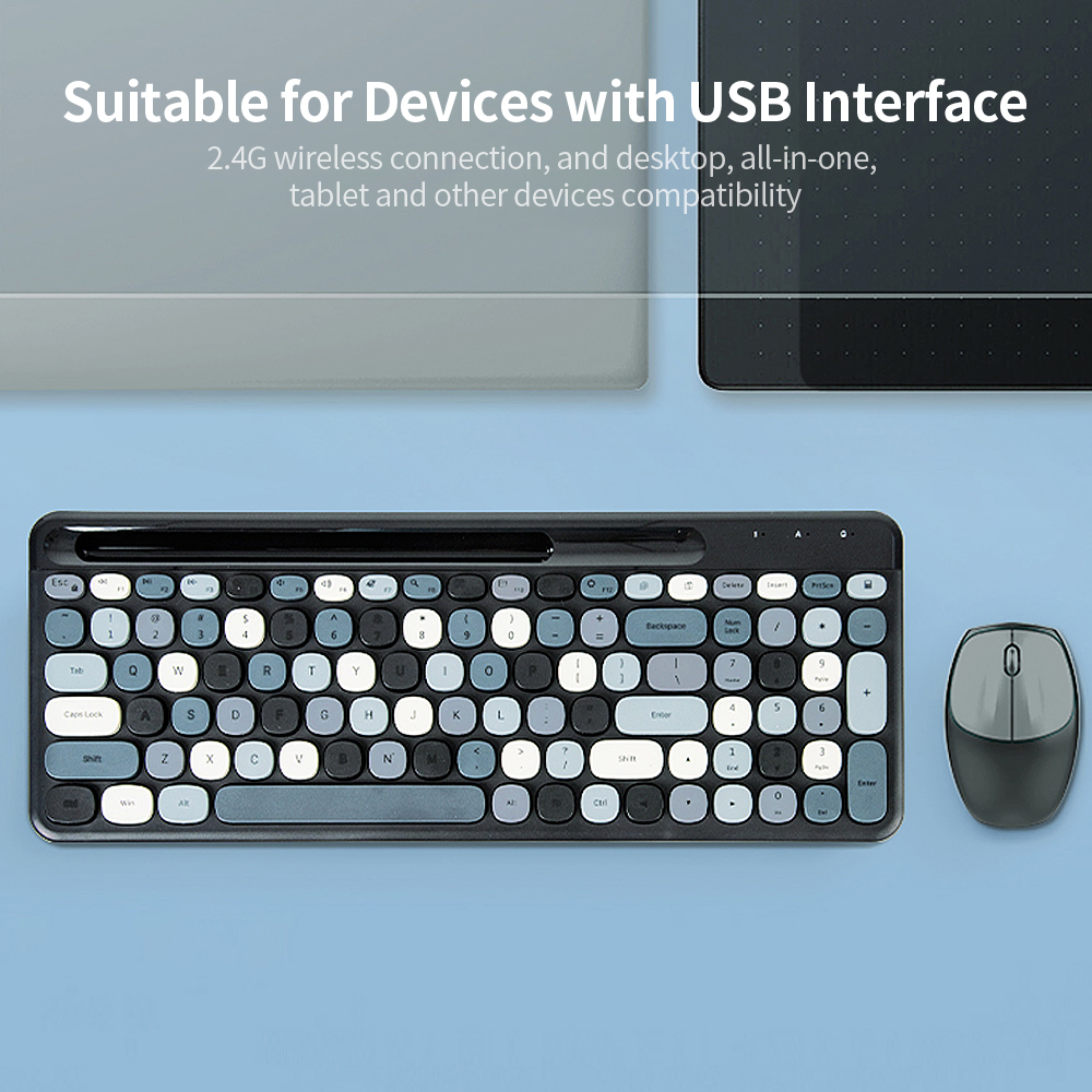 Mofii 2 4g Wireless Keyboard Mouse Combo Keyboard Grandado