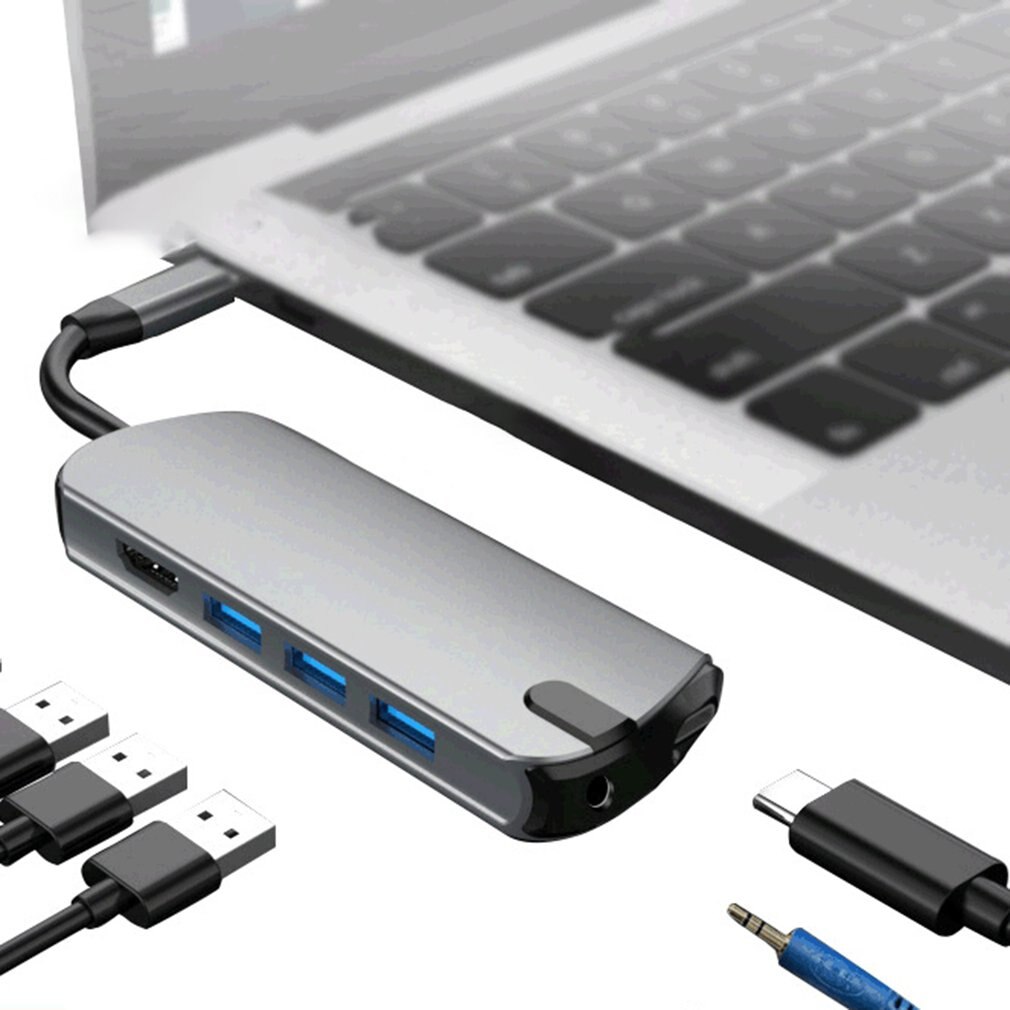8-in-1 USB Type-C Hub USB 3.0 Output Adapter Distr... – Vicedeal