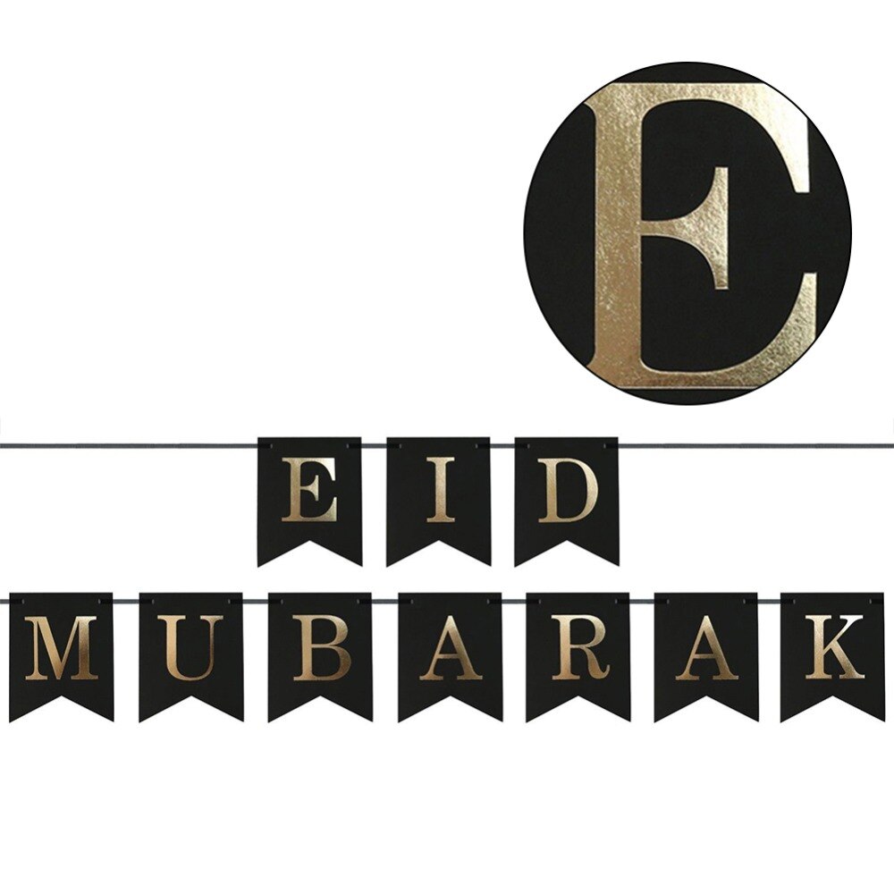 EID MUBARAK Banner EID Festival Bunting Garland Is... – Grandado