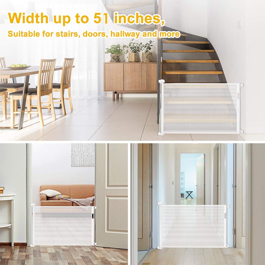 Retractable Baby Safety Gate Lightweight Durable M... – Grandado
