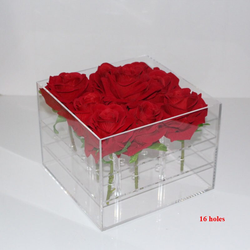 Clear Acrylic Rose Flower Box Luxury Handmade Box ... – Vicedeal