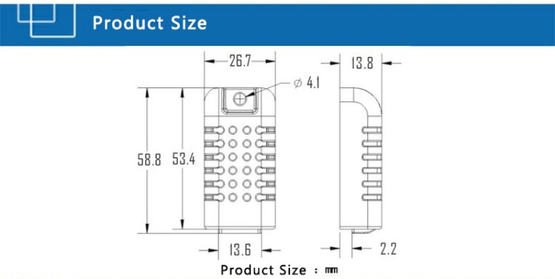 DHT22 AM2302B Digital Temperature and Humidity Sen... – Grandado