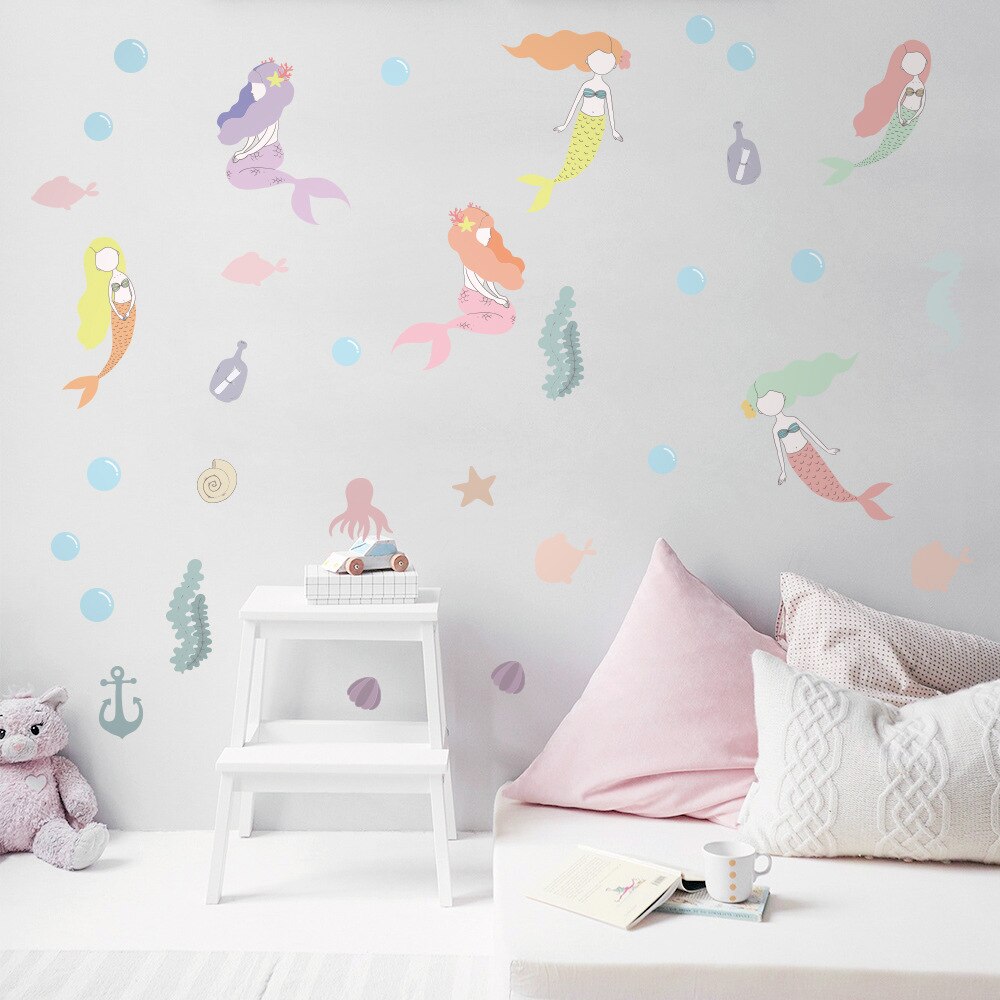 Funlife Little Mermaid Muur Sticker Voor Kids Baby... – Vicedeal