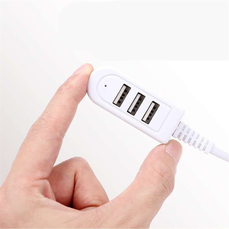 3 port USB Multi-function 3A Charger Converter Ext... – Vicedeal