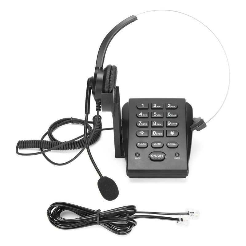 Corded Telephone with Headset Call Center Telephon... – Vicedeal