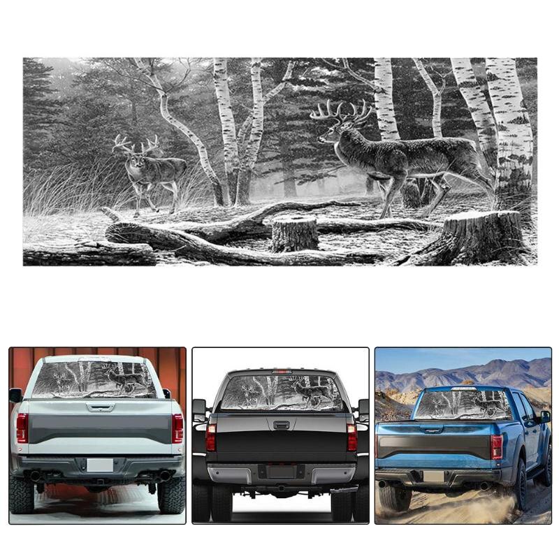 Elk Pattern for Truck Jeep Suv Pickup 3D Rear Wind... – Vicedeal