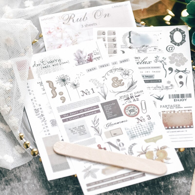 KSCRAFT Rub On set for Scrapbooking DIY Projects/P... – Vicedeal