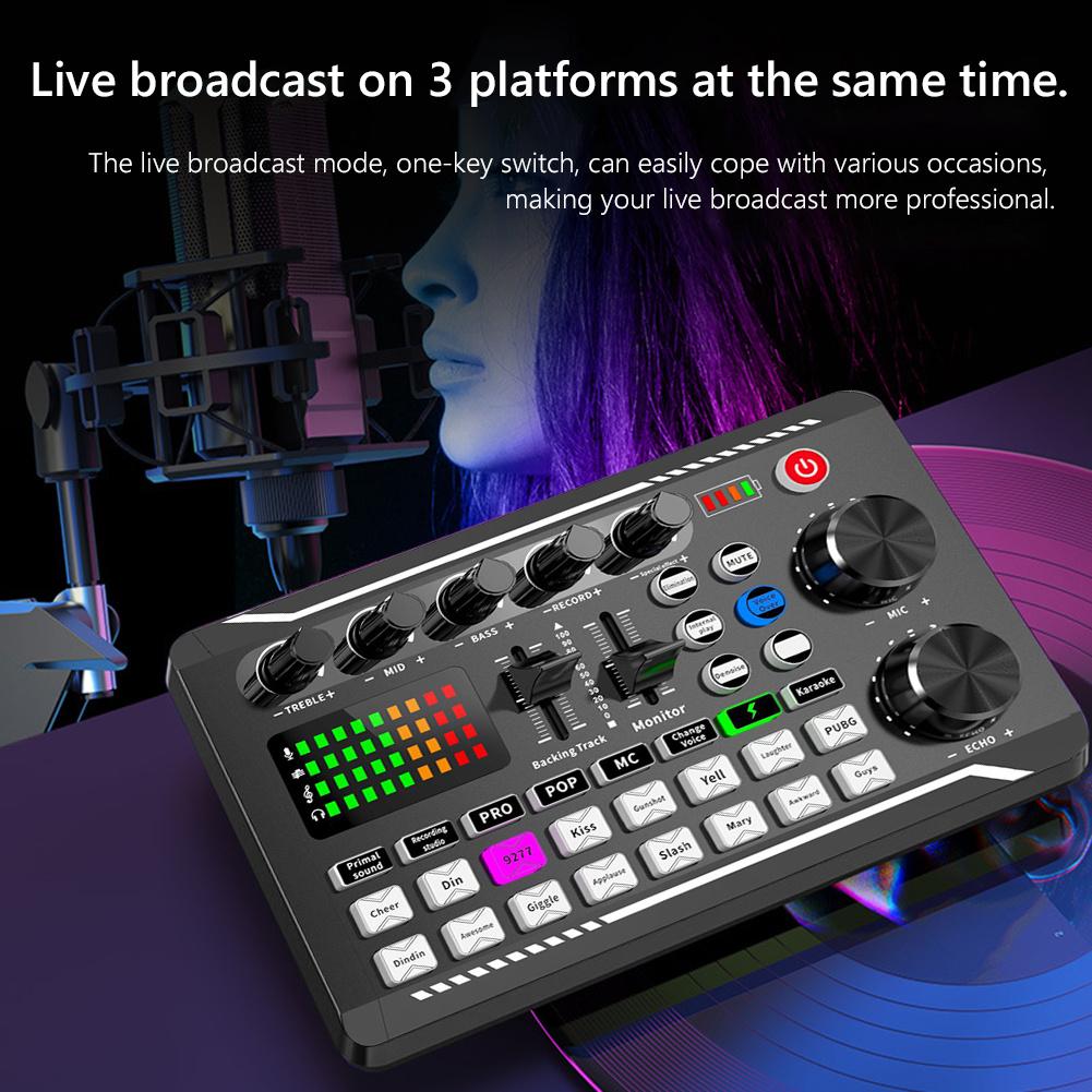 F998 Bluetooth Sound Card Mixer Kit Studio Recordi... – Vicedeal