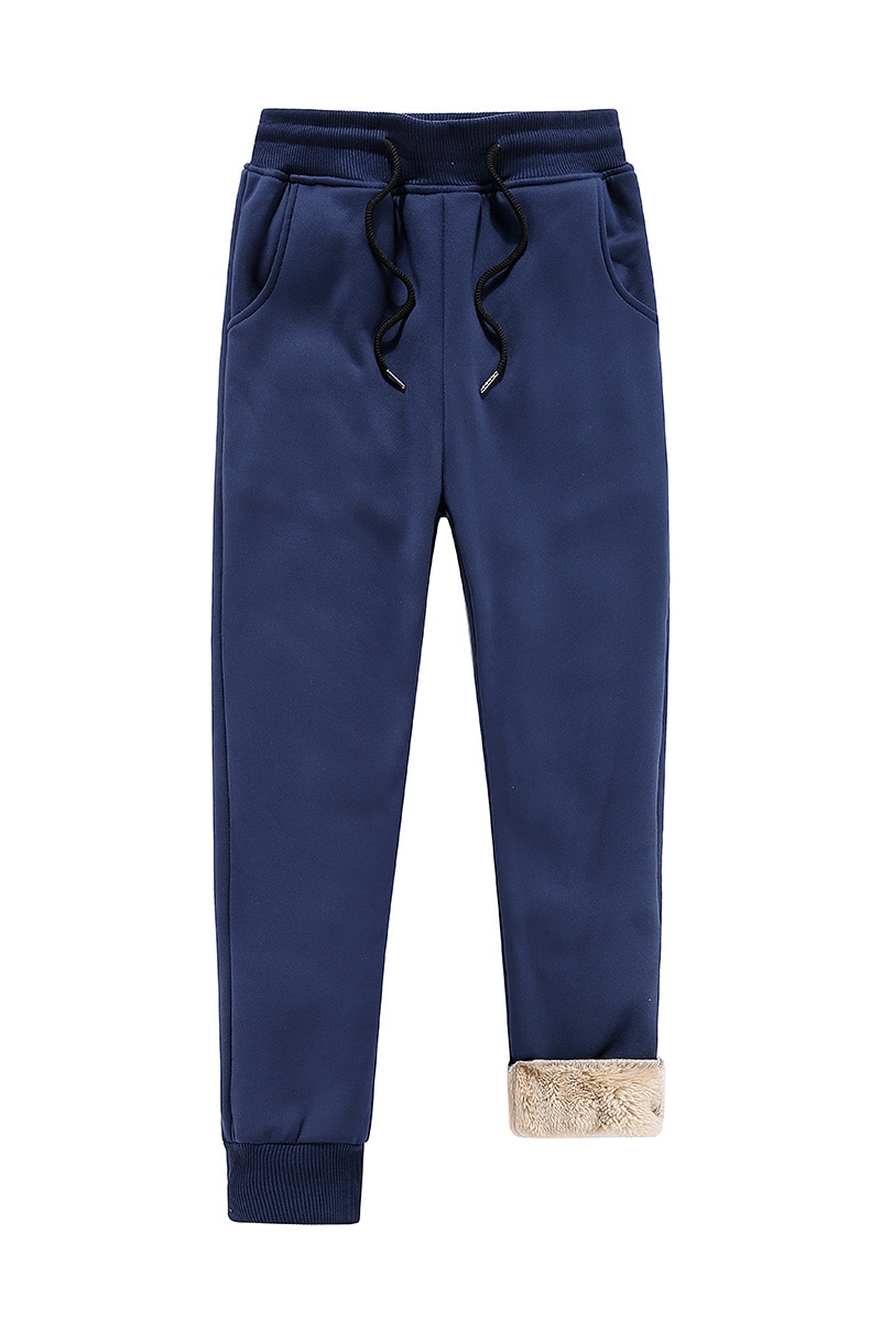 Mens Warm Trousers Men Fur Sweatpants Pantalon Hom... – Grandado