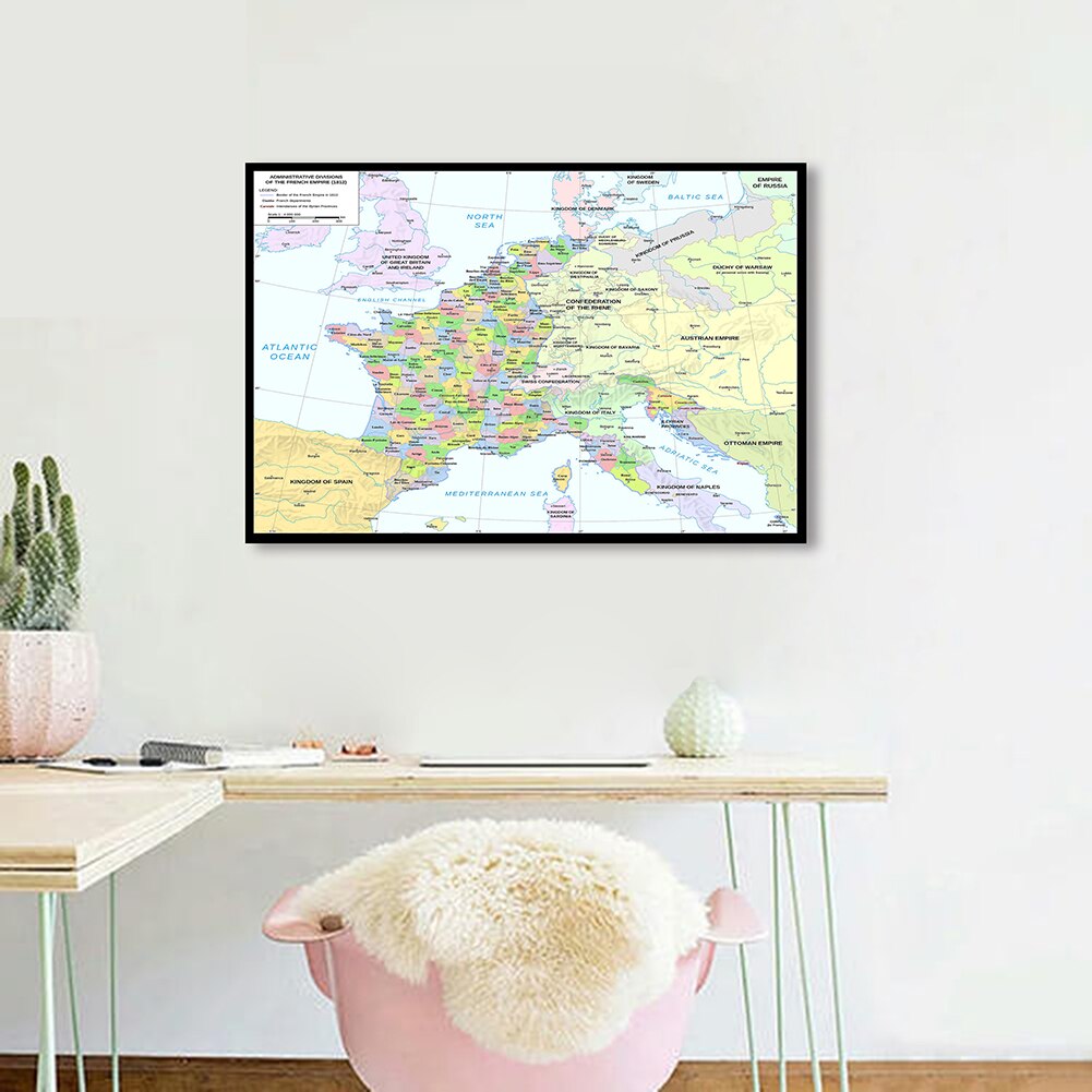 90*60cm 1812 Political Map of The France In French... – Grandado