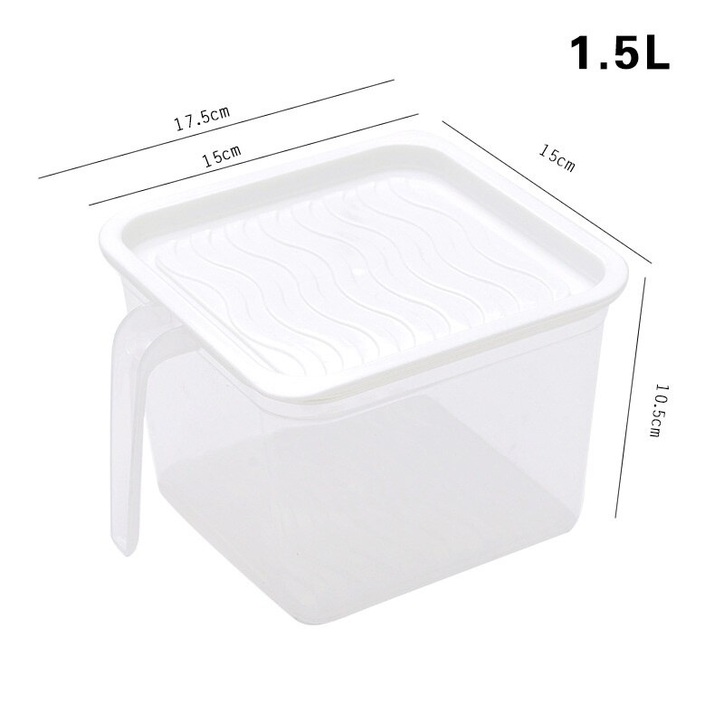 Transparent PP Refrigerator Storage Box Grains Bea... – Vicedeal