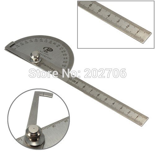 0-180degree Stainless Steel Protractor angle ruler... – Grandado