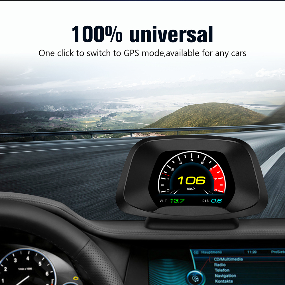 Head Up Display HUD OBD2 Security Alarm Water &... – Grandado