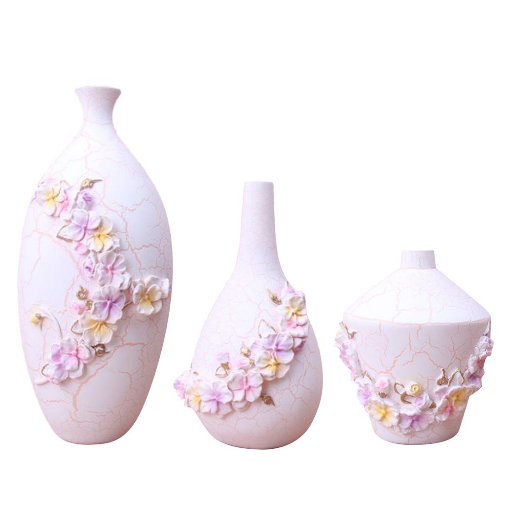 3D Flowers Vase Upscale Handicrafts for Home Offic... – Grandado