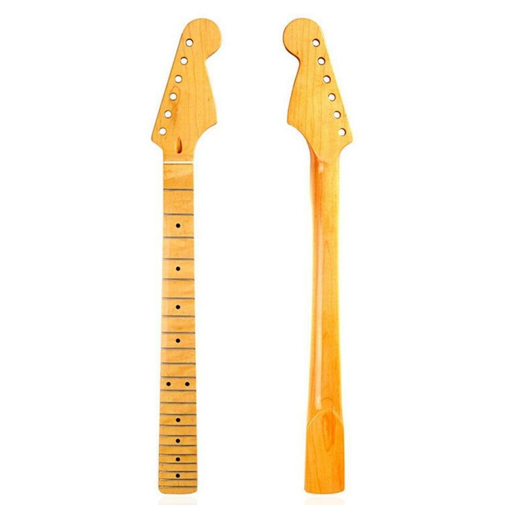 22 Fret Yellow Gloss Maple Guitar Neck Maple Finge... – Grandado