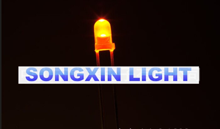 100pcs LED 3mm Orange/Amber Ultra Bright Round lig... – Grandado