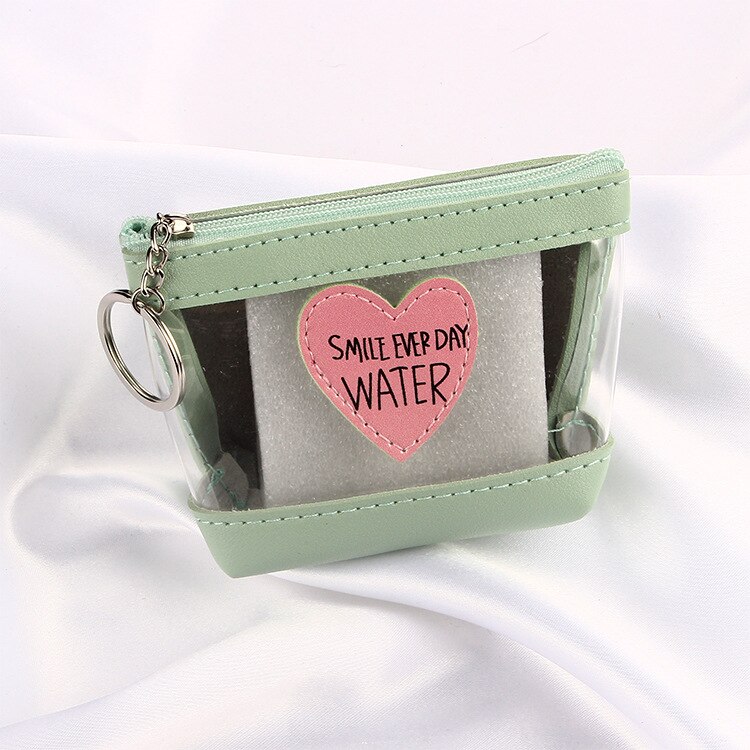 Cute Heart Transparent Coin Purse Women Mini Card ... – Grandado