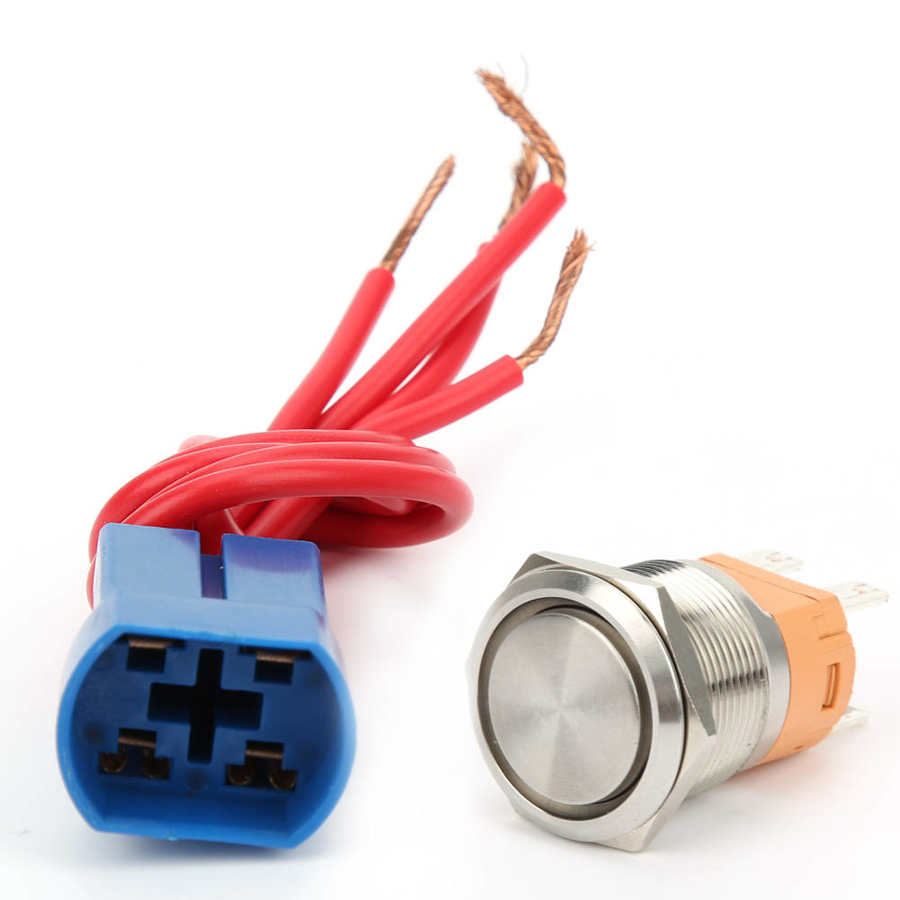 Drukknop 22Mm AC250V 20A Drukknop Platte Kop Metal... – Grandado