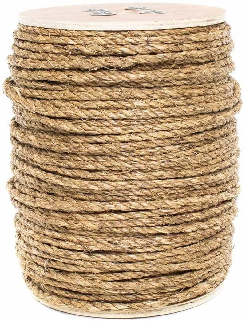 Natural Jute Rope 3 Strand Rolls Hemp Twisted Cord... – Grandado